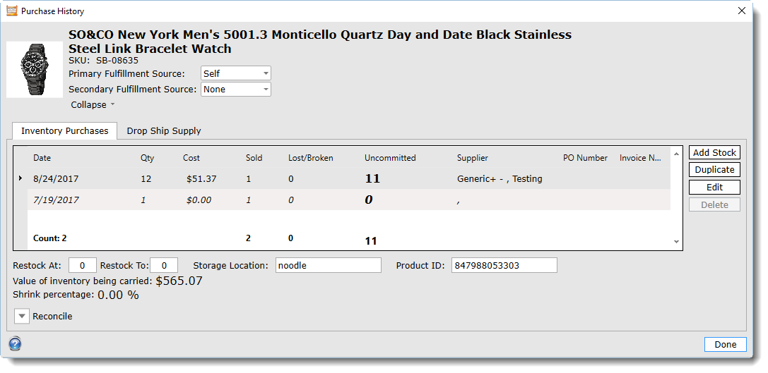 Recording Inventory Purchases
