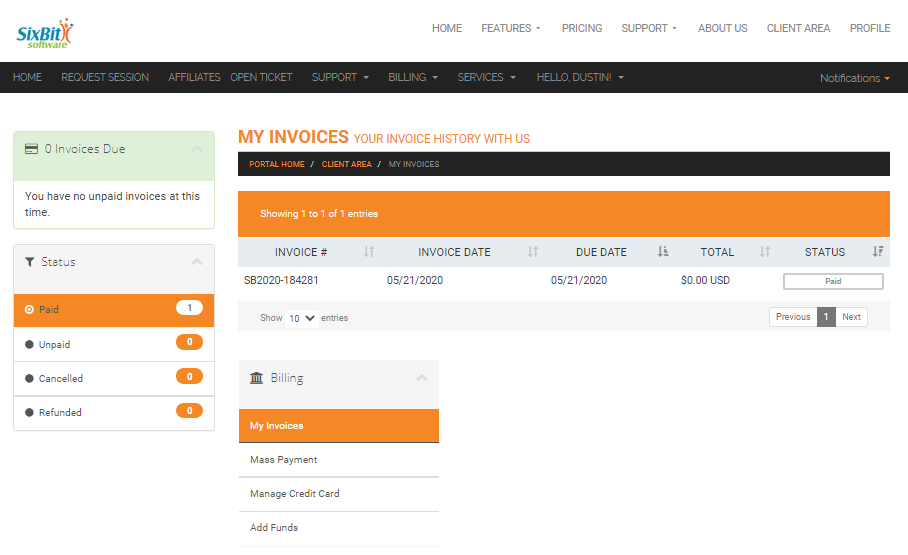 Managing Your Account